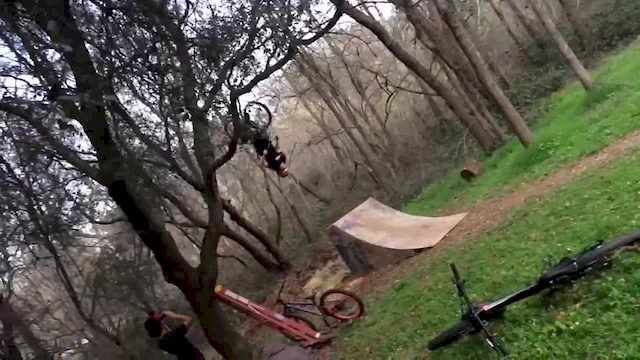 Backflip Mulch Jump Video - Pinkbike